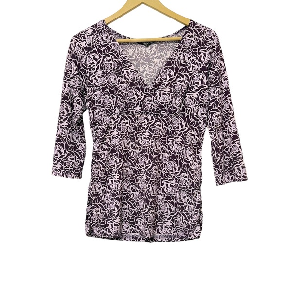 Robert Louis | Tops | Vintage Y2k Robert Louis Purple Floral Babydoll ...